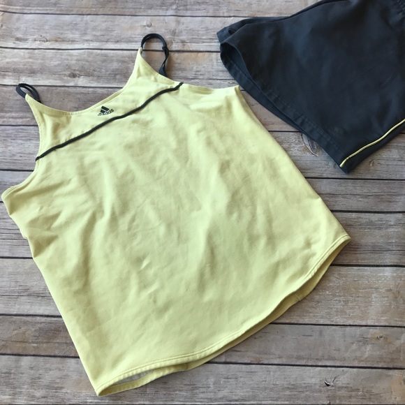 adidas | Tops | Adidas Yellow Workout Top | Poshmark